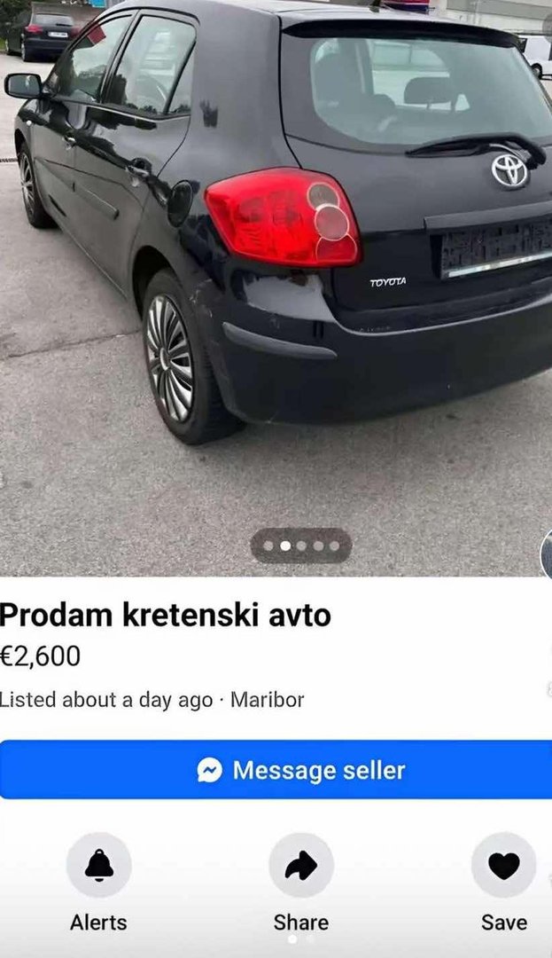 Oglas, ki je požel veliko smeha, pa tudi zgražanja. Ni pa jasno, ali mu je avto uspelo prodati ...